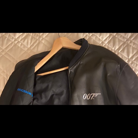 Ericsson | Jackets & Coats | Vintage James Bond Leather Jacket ...